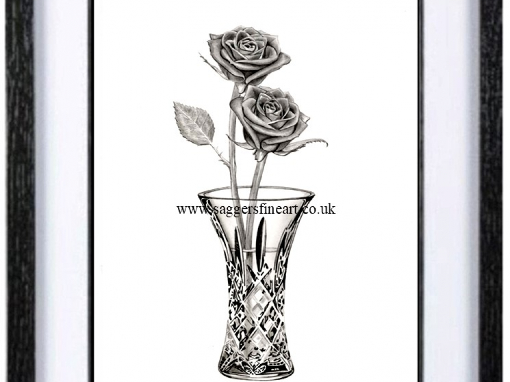 Crystal roses - Ipswich Artist Rik Saggers | Saggers Fine Art
